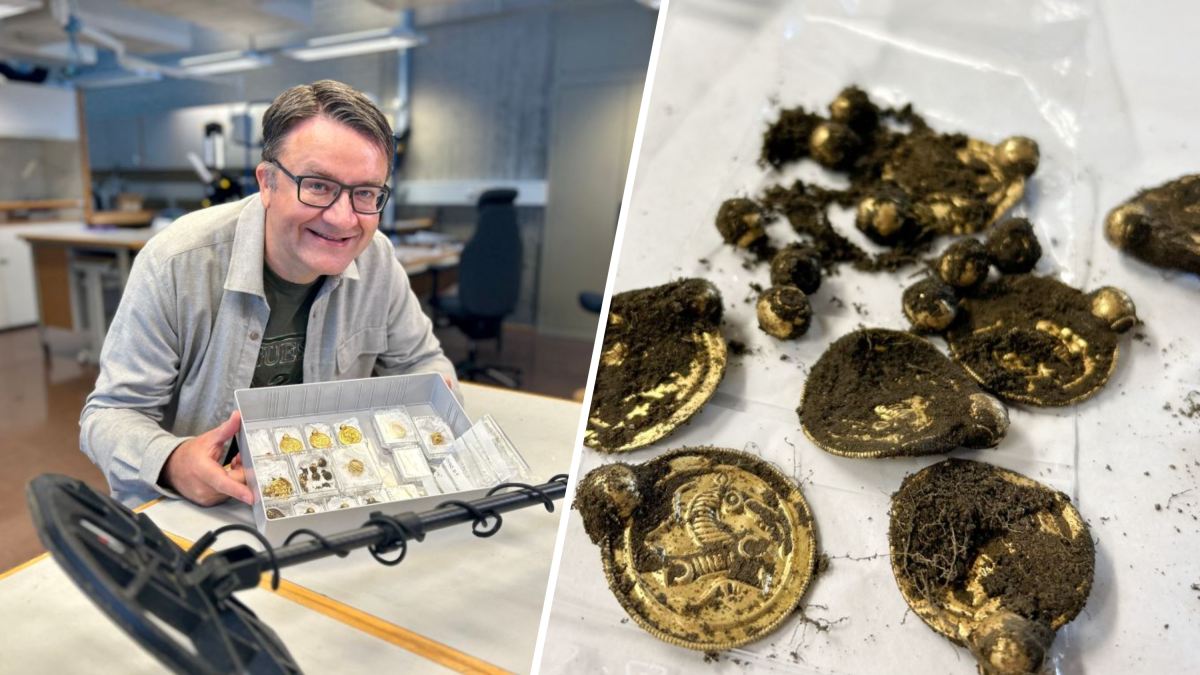 Norwegian man finds 1,500-year-old gold necklace with metal detector ...