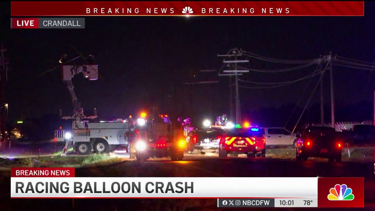 Racing balloon crashes into power line in Crandall – NBC 5 Dallas-Fort ...