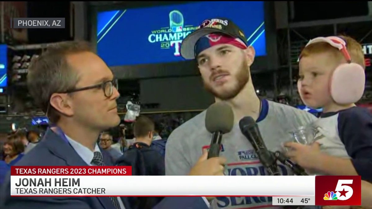 Texas Rangers catcher Jonah Heim shares thoughts on World Series win ...