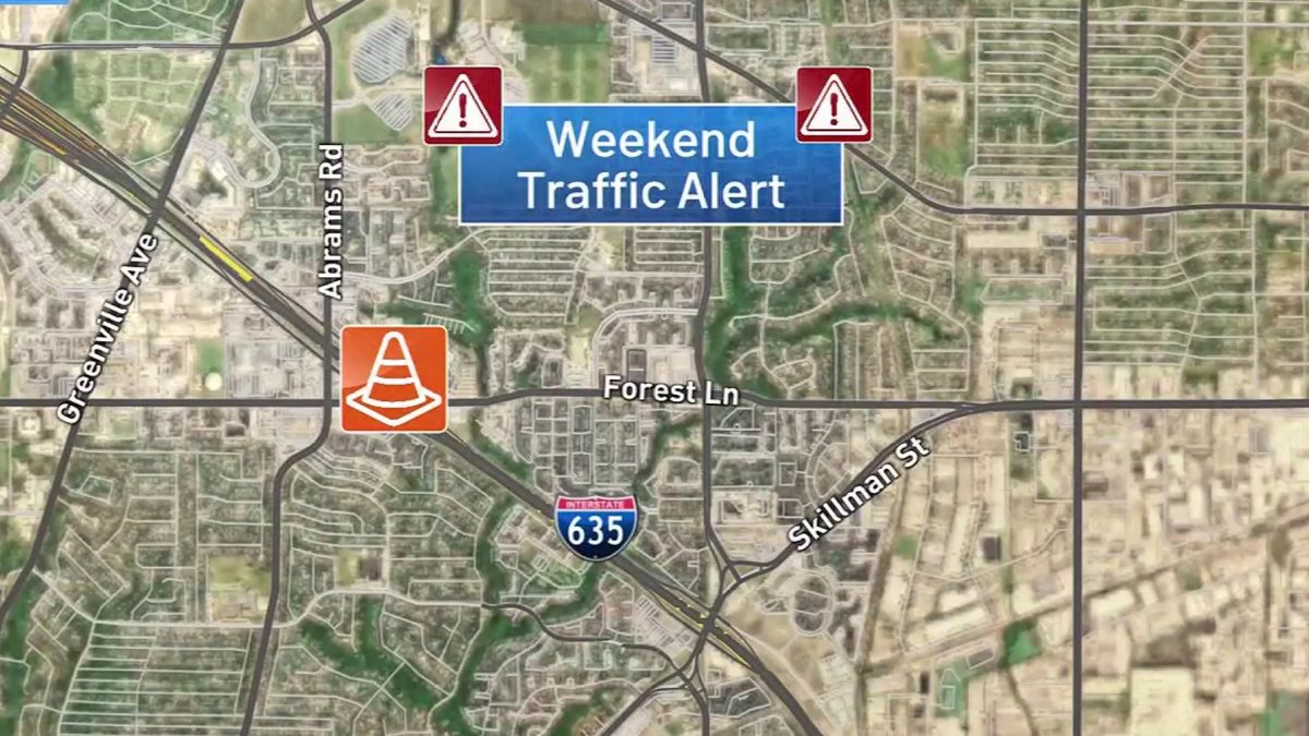 Traffic Alert: East and westbound lanes of 635 closed this weekend ...