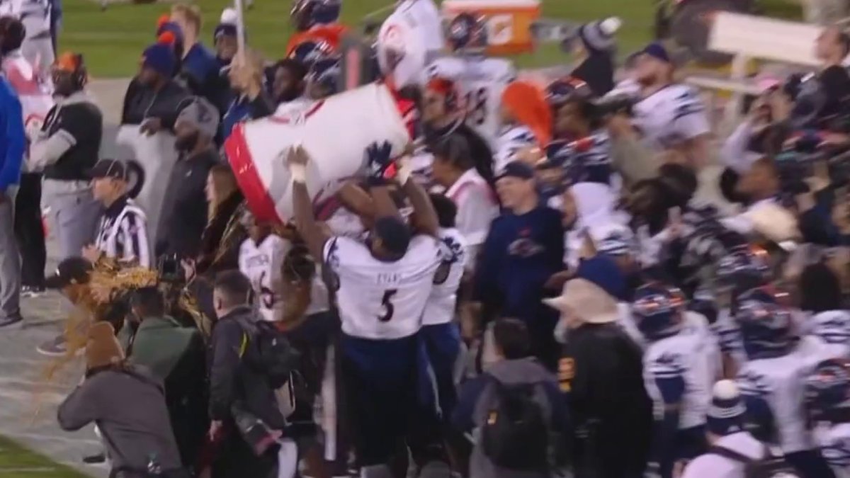 Coach of UTSA gets iced coffee bath after Frisco Bowl – NBC 5 Dallas ...