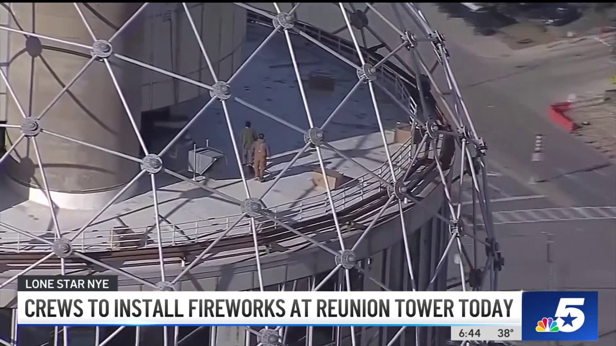 Crews to install New Year’s Eve fireworks at Reunion Tower Thursday ...