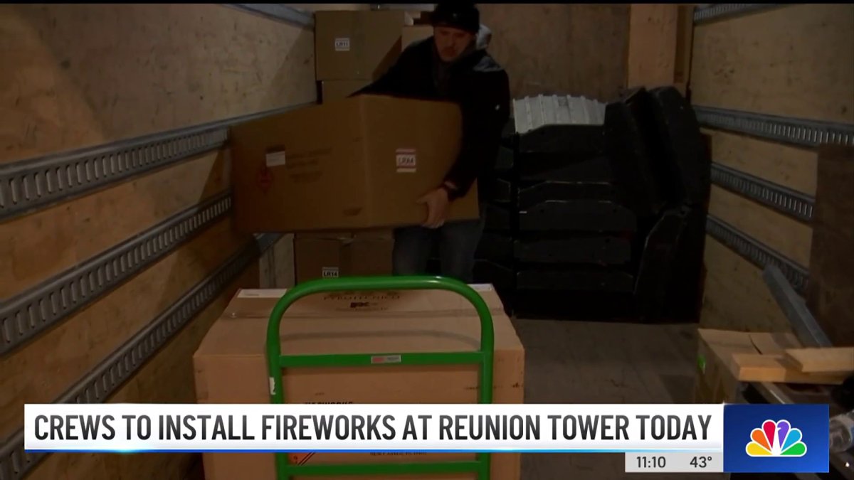 Crews begin installing New Year’s Eve fireworks at Reunion Tower – NBC ...