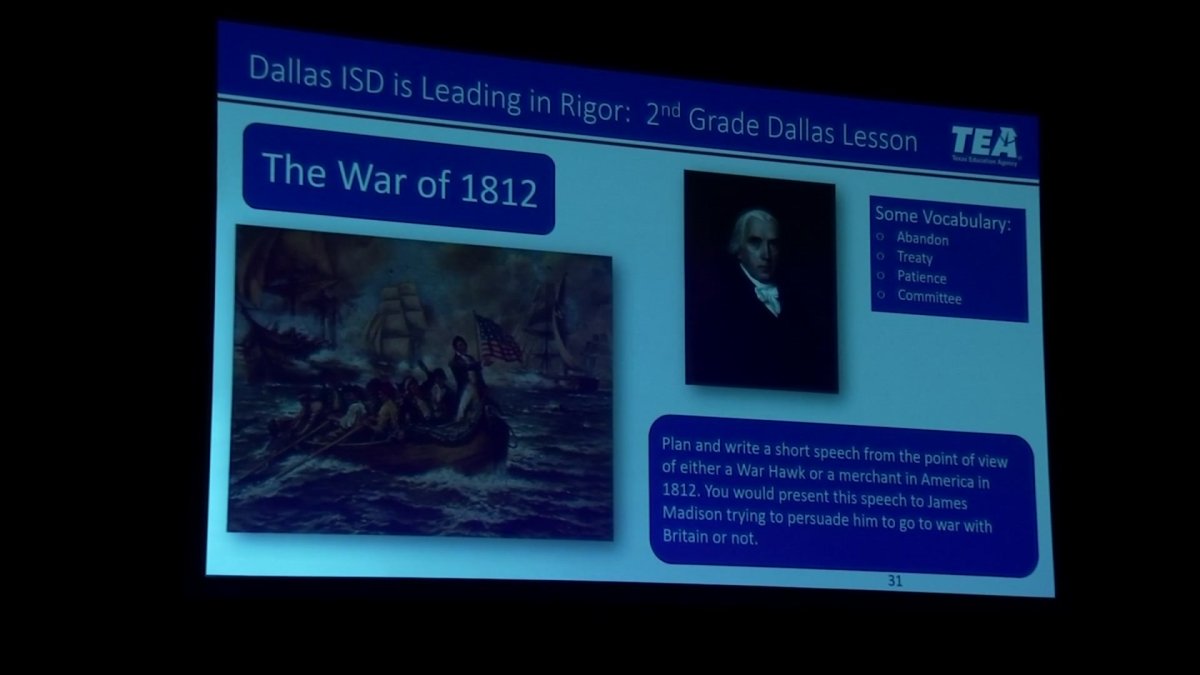 Dallas ISD teaches second graders about the War of 1812 in new ...