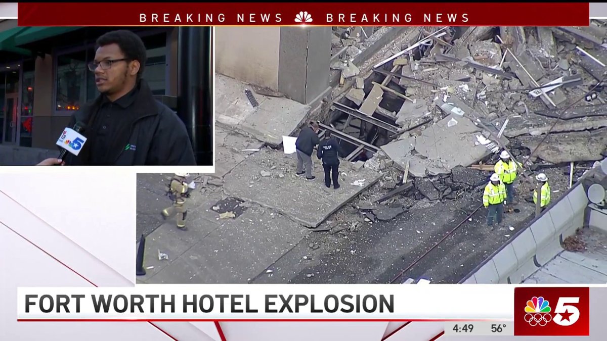 Witnesses recount Sandman Hotel explosion – NBC 5 Dallas-Fort Worth