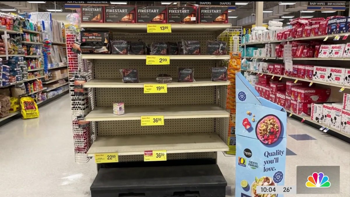Grocery stores sees empty shelves as artic front heads to North Texas – NBC 5 Dallas-Fort Worth