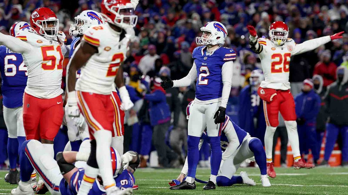 Chiefs fan uses actual fan to make Bills miss field goal in viral video ...