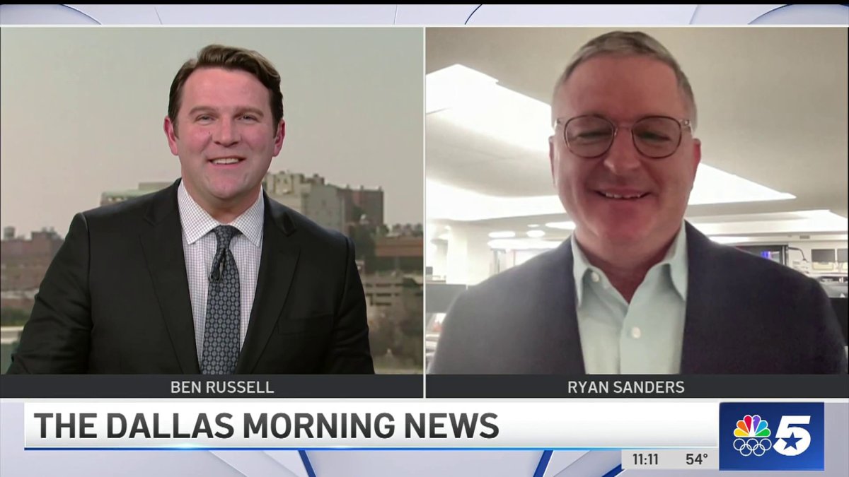 Ryan Sanders with the Dallas Morning News helps his son ask a special ...