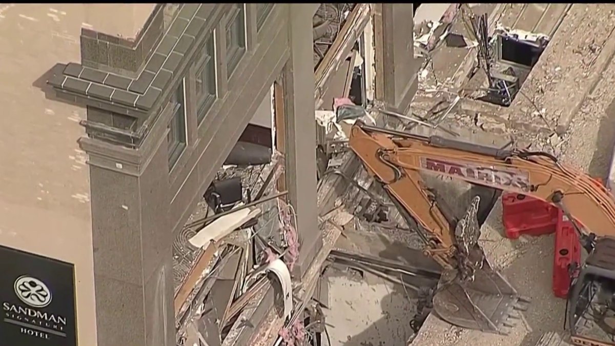 Cleanup underway one month after explosion at Sandman Hotel – NBC 5 ...