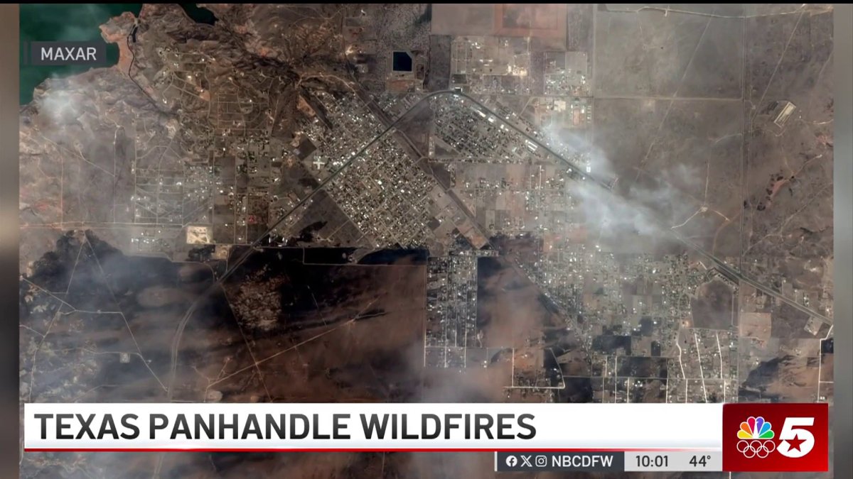 Space images show Texas wildfire – NBC 5 Dallas-Fort Worth