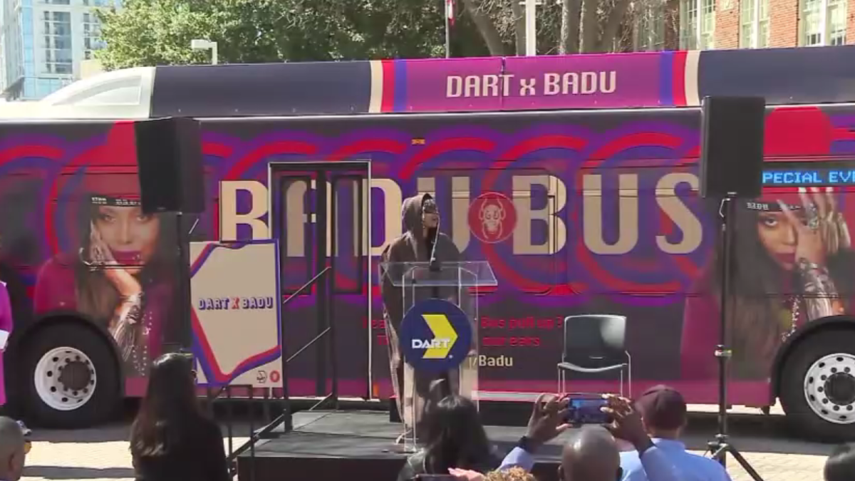 Erykah Badu DART bus hits the streets – NBC 5 Dallas-Fort Worth