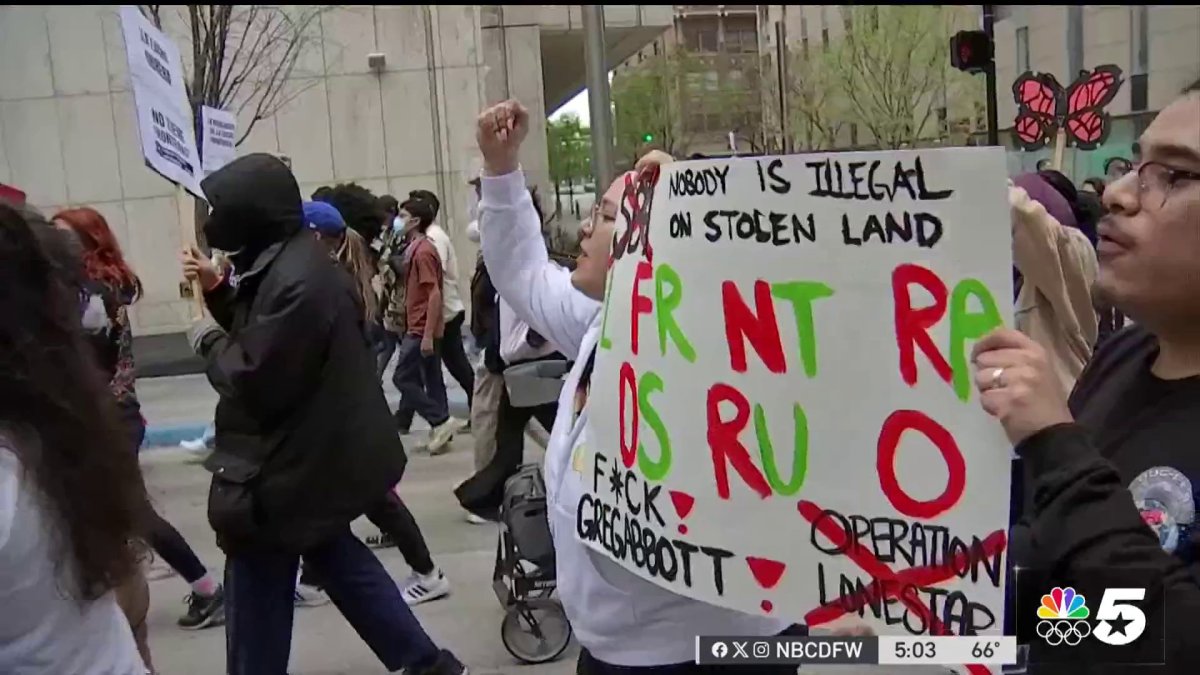 Mega March against SB4 immigration law in North Texas – NBC 5 Dallas ...