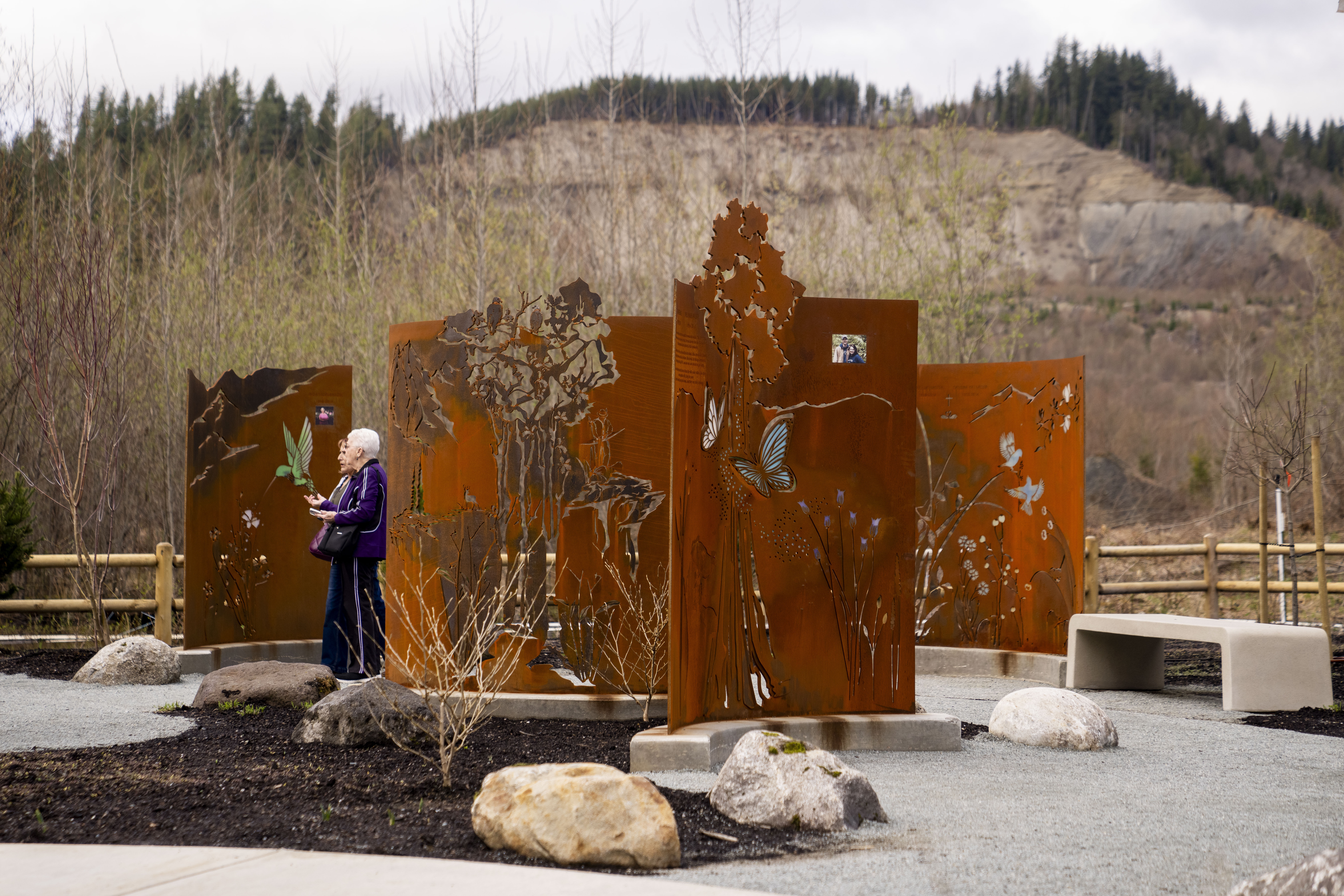 Memorial site of Oso, Washington, landslide opens on 10th anniversary ...
