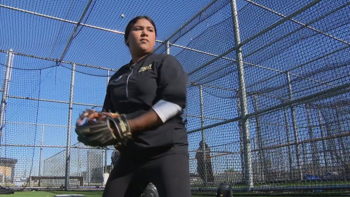 Pinkston HS freshman blazes as only girl on baseball team – NBC 5 ...