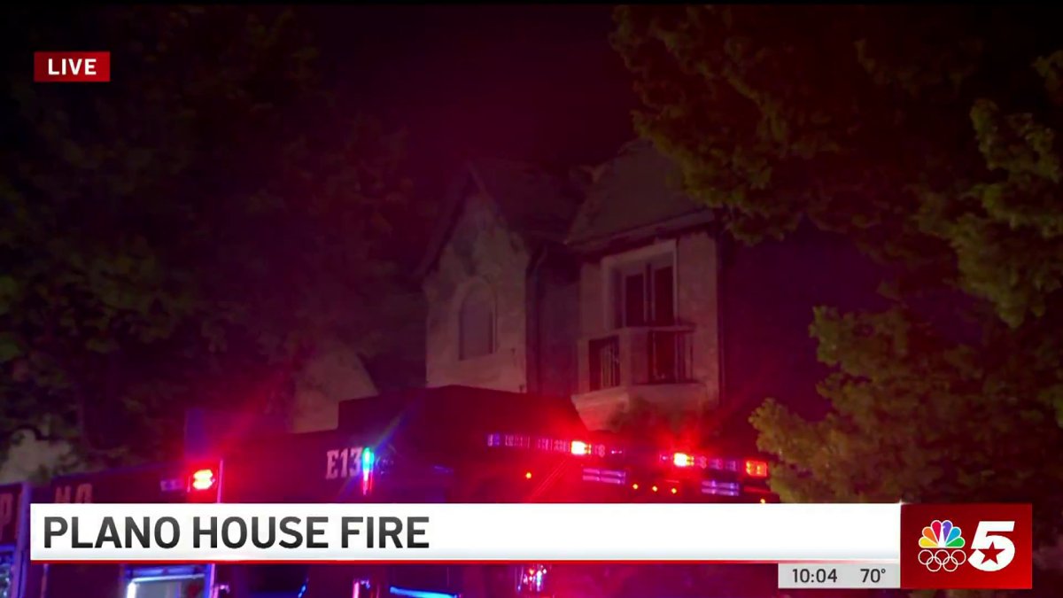 House catches fire in Plano as severe weather storms through North ...