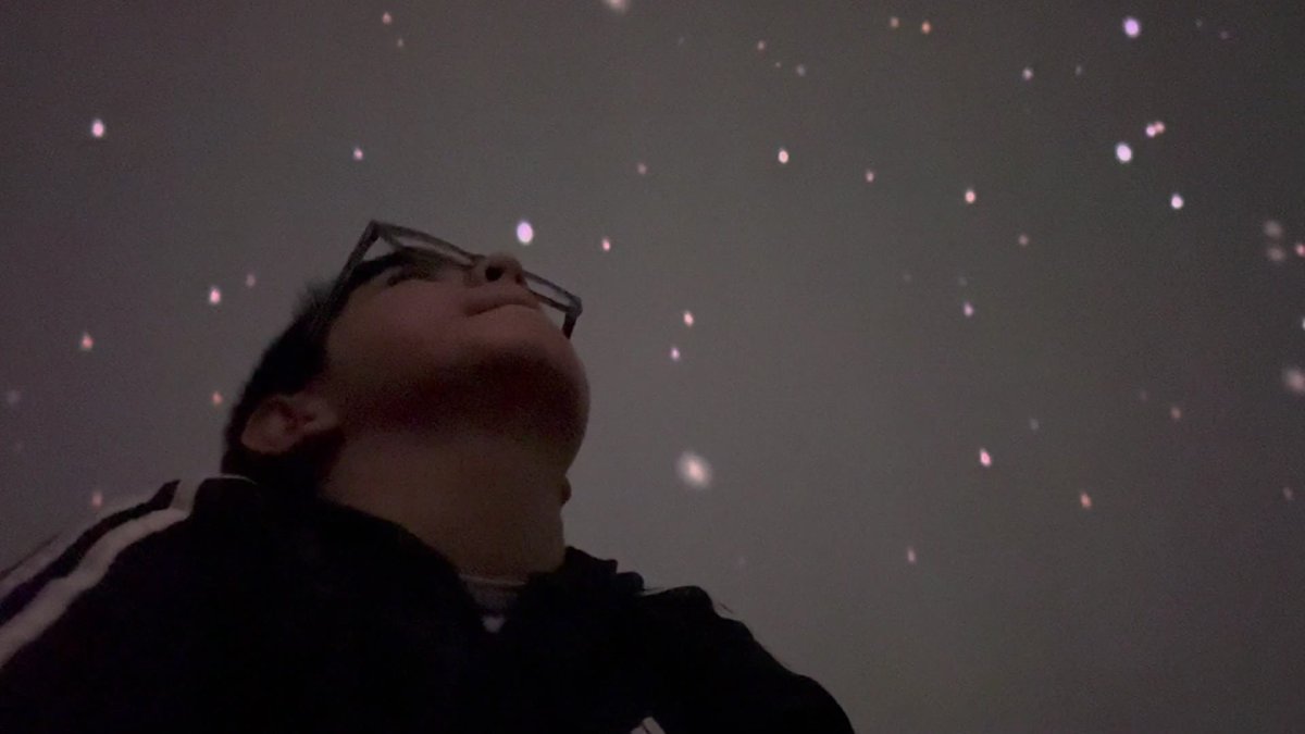 Inflatable planetarium helps students understand the solar eclipse ...