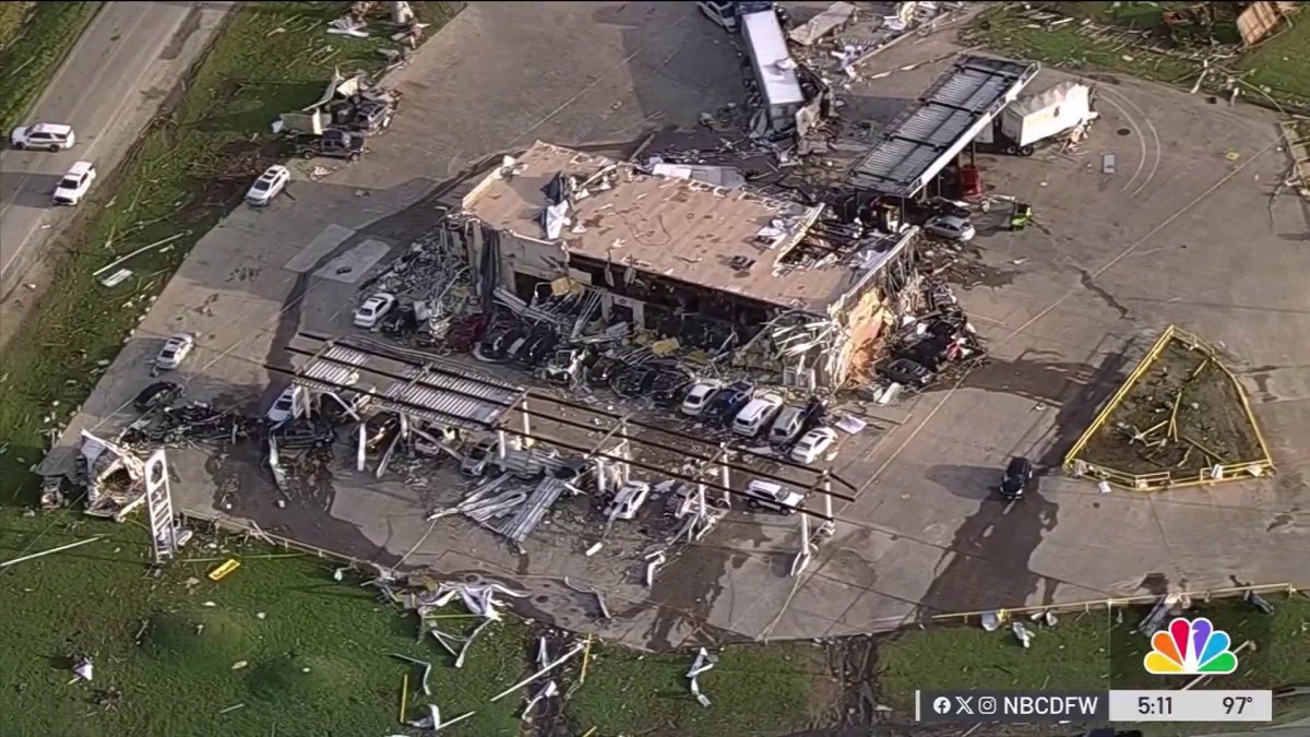 Gas station where dozens sheltered from tornado now destroyed – NBC 5 ...