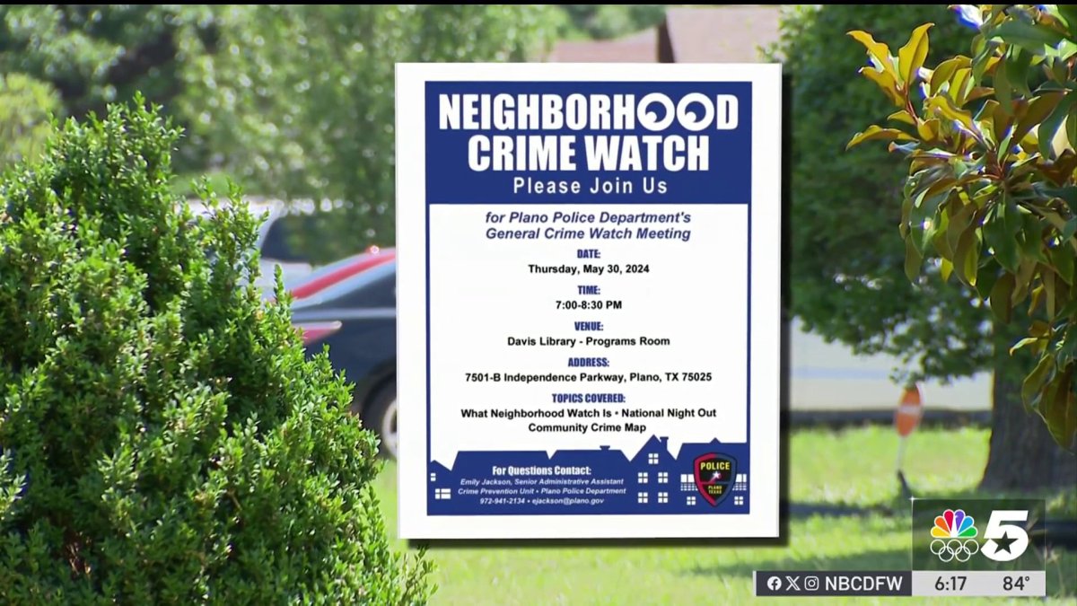 Plano Police wants to restart community crime watch program – NBC 5 ...