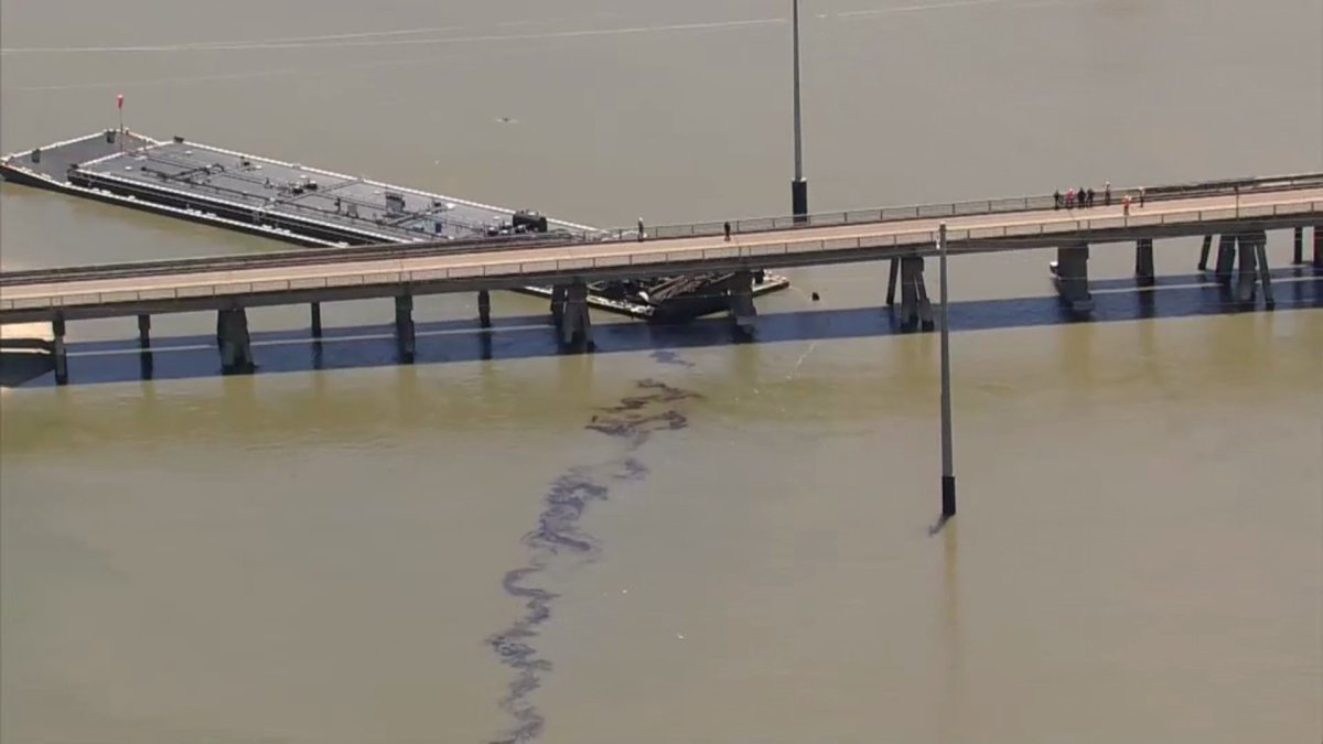 Texas bridge damaged in barge collision reopens – NBC 5 Dallas-Fort Worth