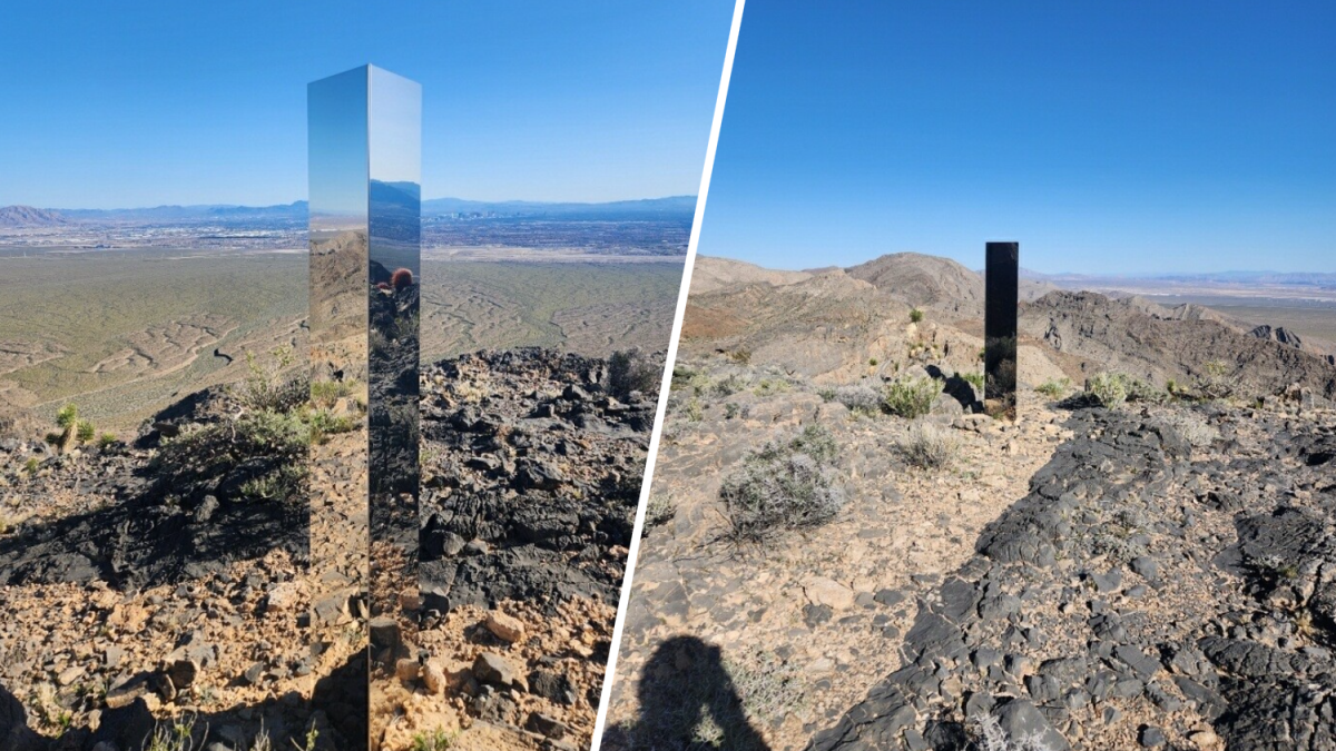 Mysterious monolith appears on Gass Peak hiking trail in Vegas – NBC 5 ...