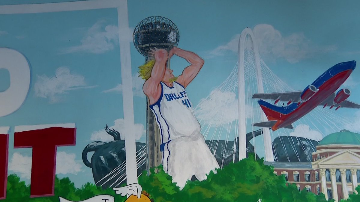 Mavs super fan of 20 years painted team murals in Taco Joints – NBC 5 ...