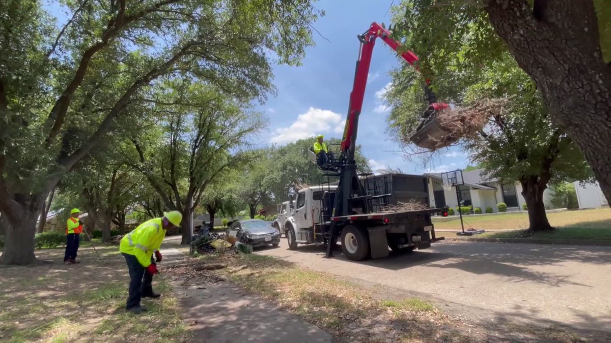 Dallas still working to pickup storm debris one month later – NBC 5 Dallas-Fort Worth