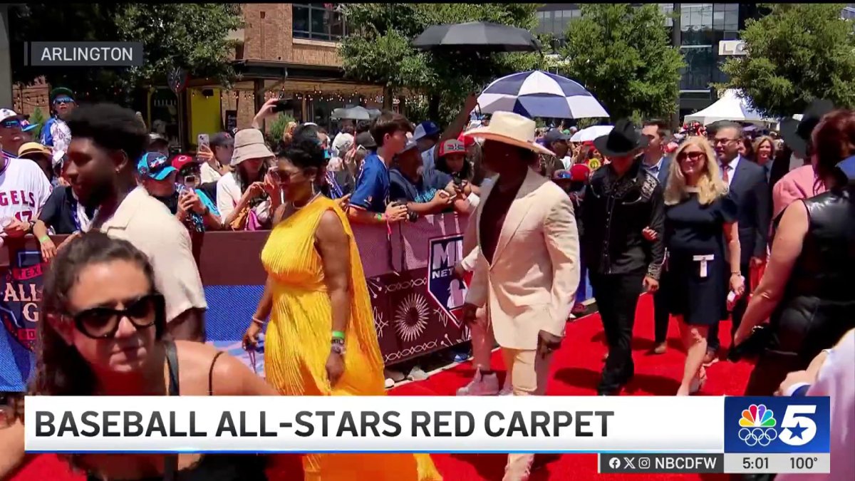 Baseball All-Stars walk the red carpet before big game – NBC 5 Dallas ...