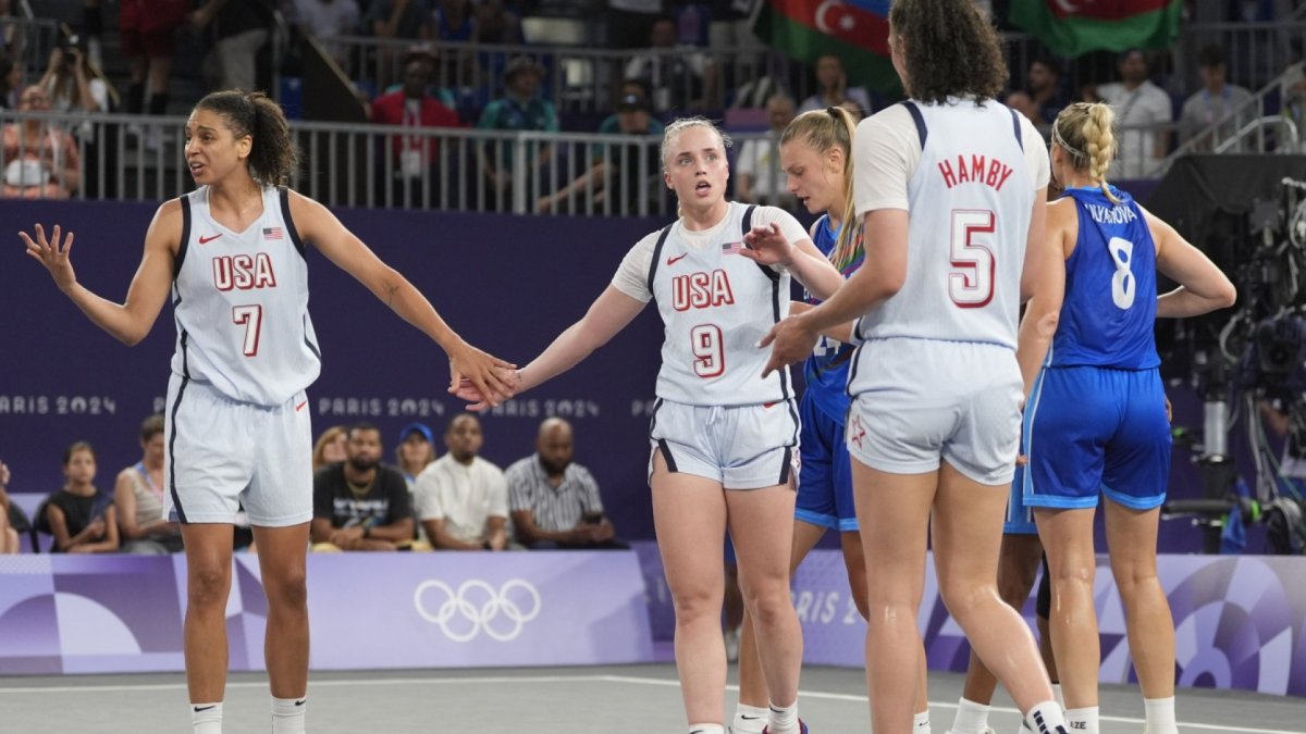 Team USA women’s 3×3 get first win at the Paris Olympics – NBC 5 Dallas ...