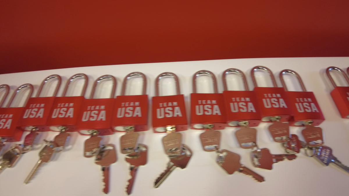 Each Team USA athlete will get two special locks at the Olympics. Here ...