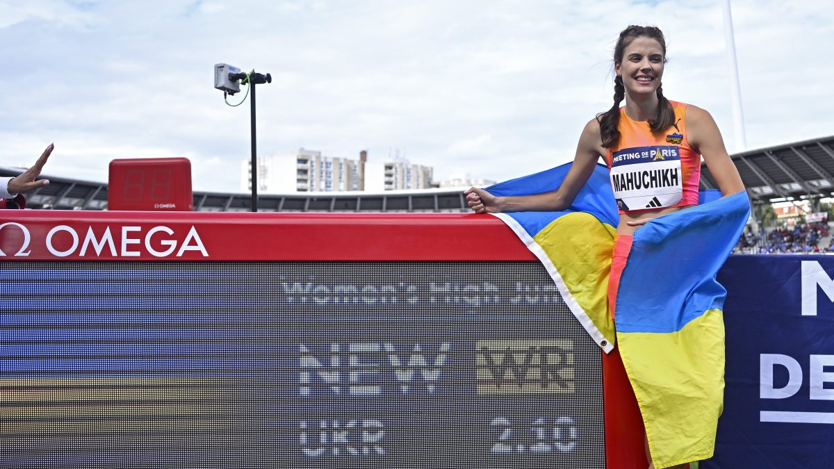 Ukraine’s top high jumper breaks 37-year-old world record – NBC 5 ...
