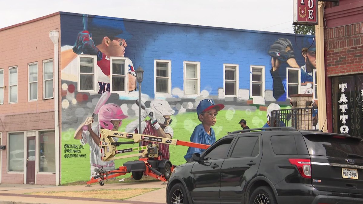 New mural in North Texas commissioned by MLB commemorates All-Star Week ...