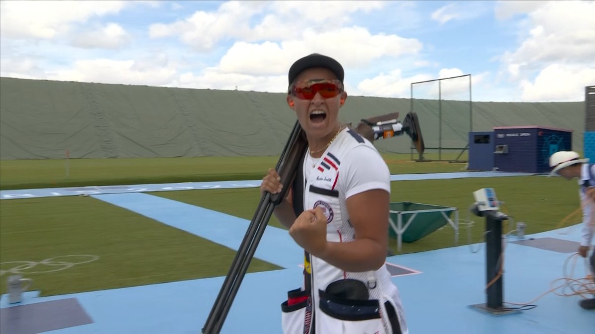 HIGHLIGHTS: American skeet shooter Austen Smith wins bronze in women’s ...