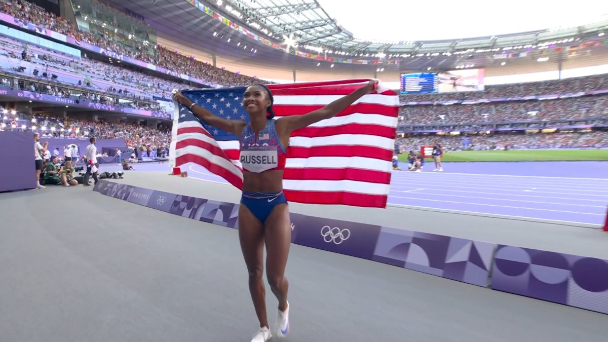 HIGHLIGHTS: American sprinter Masai Russell takes gold in women’s 100m ...