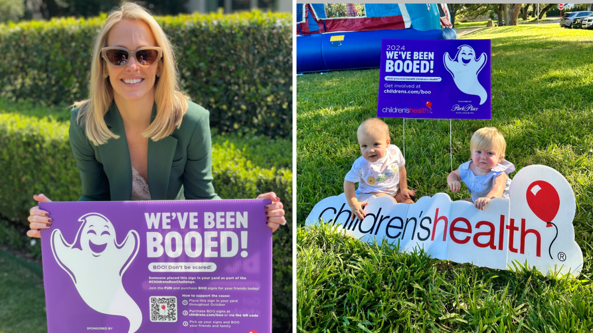 BOO yard sign challenge in October benefits Children’s Health – NBC 5 ...