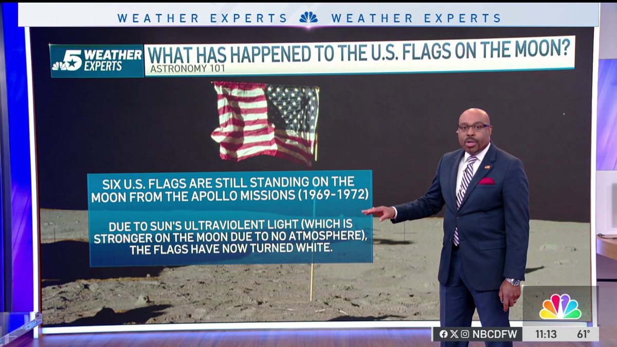 What has happened to the U.S. flags on the moon? – NBC 5 Dallas-Fort Worth