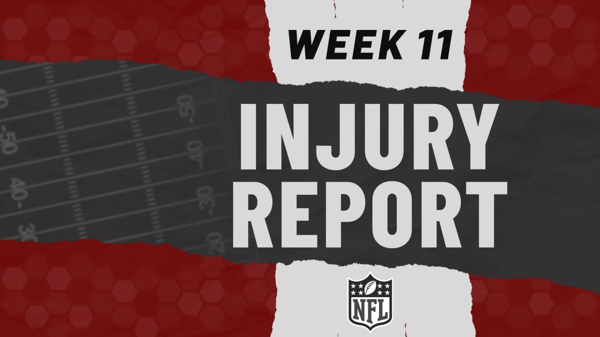 NFL Week 11 injury report, status updates – NBC 5 Dallas-Fort Worth