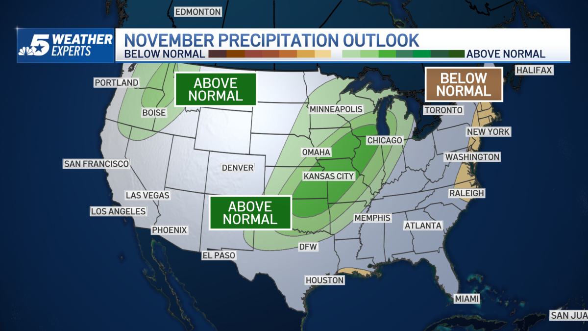 What weather will November bring in North Texas – NBC 5 Dallas-Fort Worth
