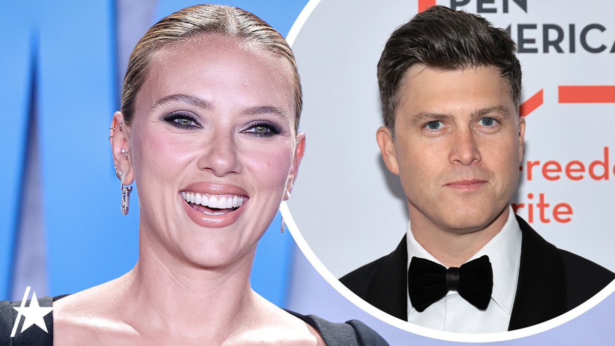Scarlett Johansson beams over Colin Jost’s ‘humongous’ 40th birthday ...