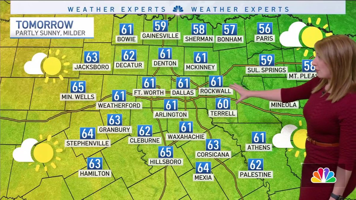 NBC 5 Forecast: Chilly first day of winter, storms possible Christmas ...