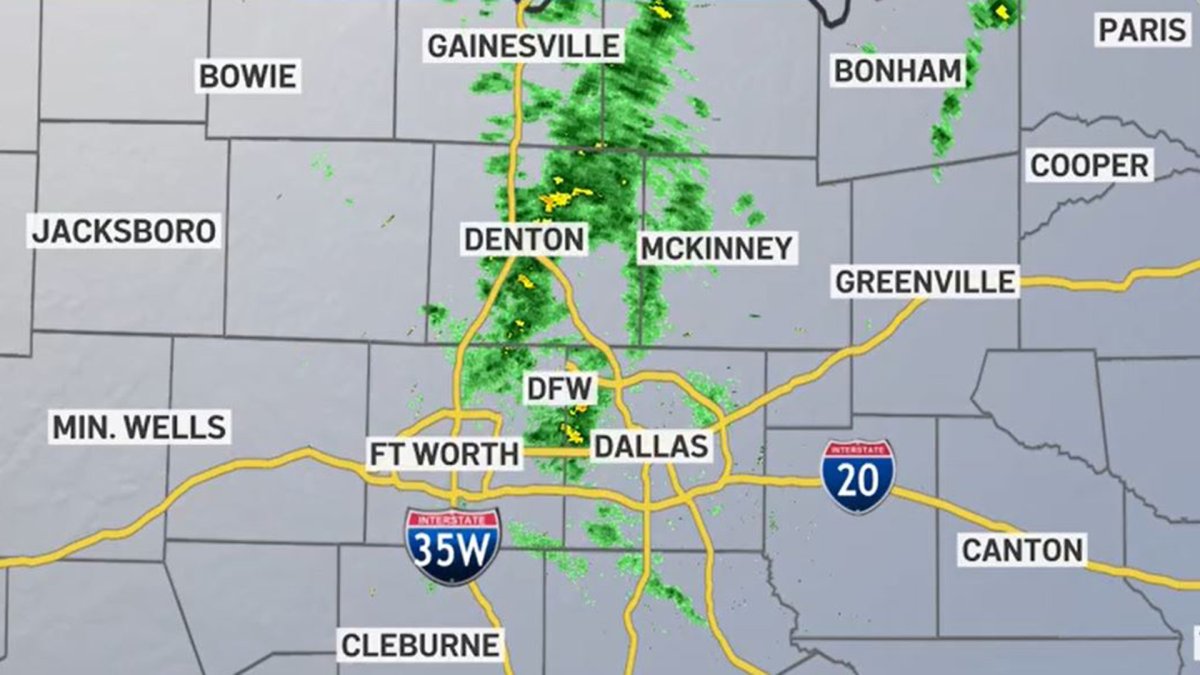 LIVE RADAR: Rain redevelops after severe storms move out of North Texas ...