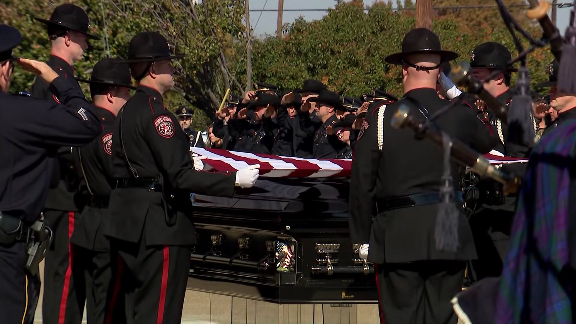 Texas officer killed in foot chase remembered – NBC 5 Dallas-Fort Worth