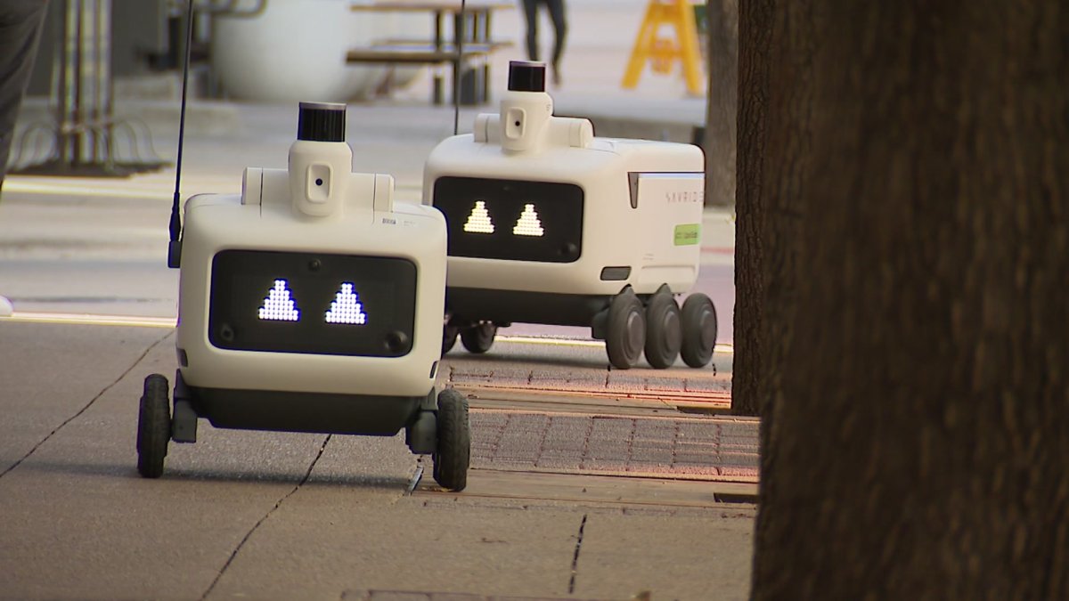 Food delivery robots make debut in downtown Dallas – NBC 5 Dallas-Fort ...