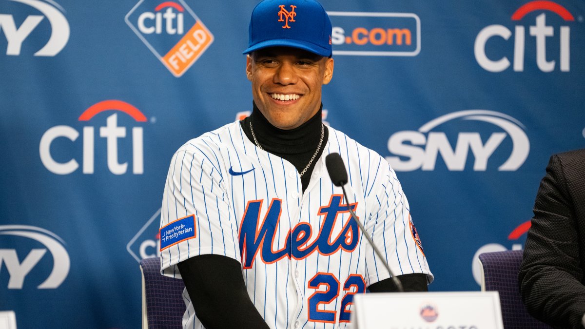 Juan Soto Introduced By Mets After Striking Record Deal Nbc 5 Dallas Fort Worth