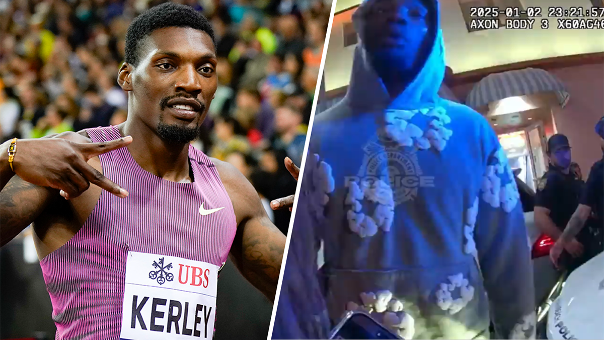 US Olympic sprinter Fred Kerley arrested for battery in Miami Beach ...