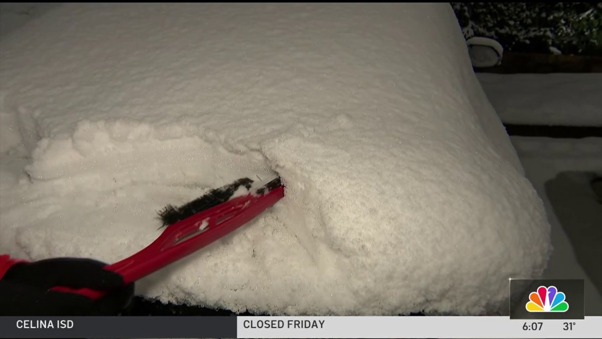 Denton County covered in a blanket of snow after winter storm – NBC 5 ...