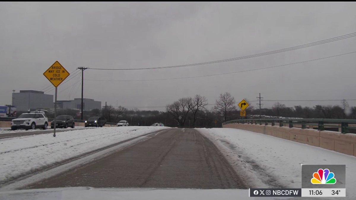 Snow continues to fall in Dallas, roads still slick – NBC 5 Dallas-Fort ...
