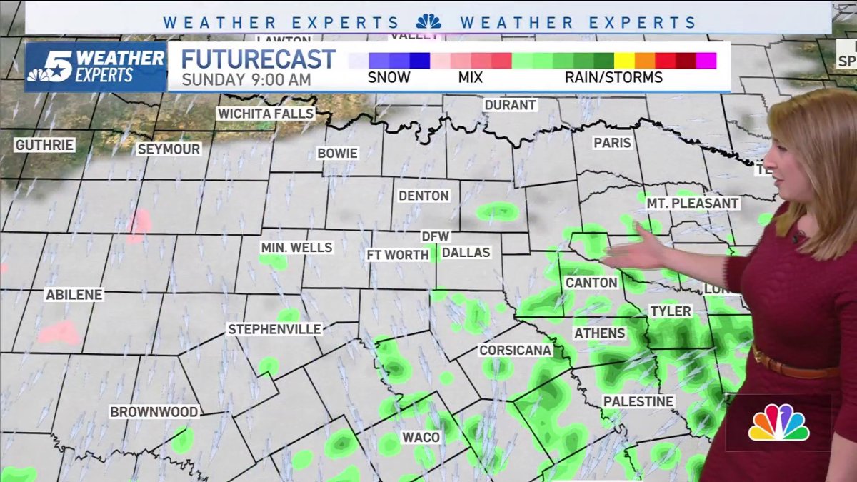 NBC 5 Forecast: Gloomy Sunday and an unsettled weather pattern ahead ...