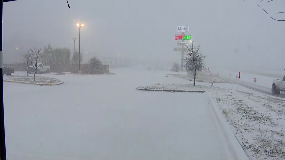 Snow picks up in Gainesville – NBC 5 Dallas-Fort Worth