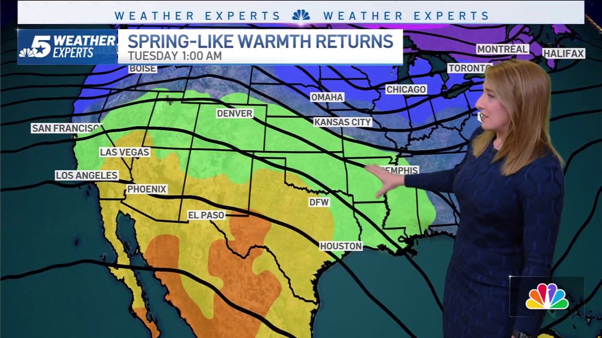NBC 5 Forecast: Warmer weather is on the way, spring-like temps ...