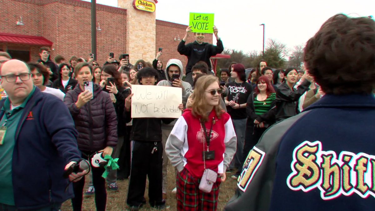 Keller ISD students stage walkout over proposed split of district – NBC ... Keller ISD students stage walkout over proposed split of district – NBC ...